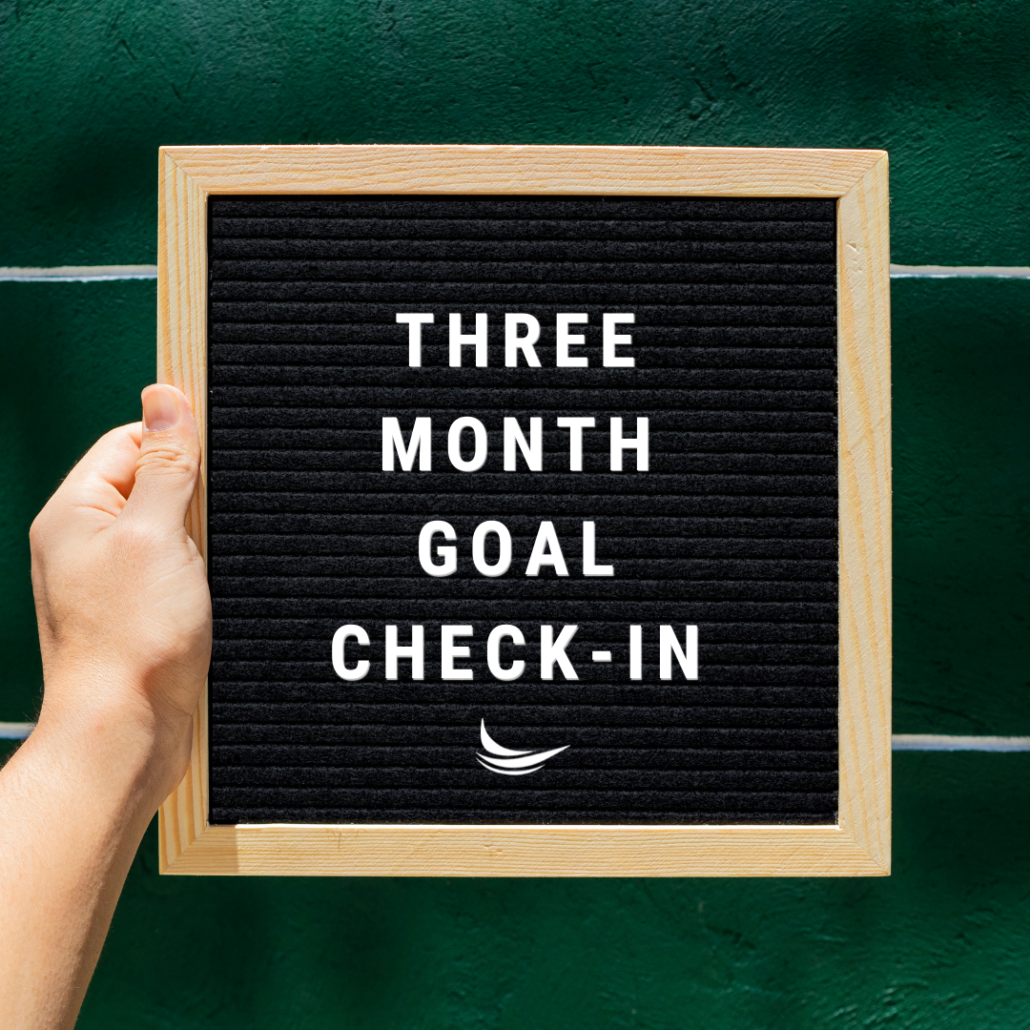Three Month Goal Check-In